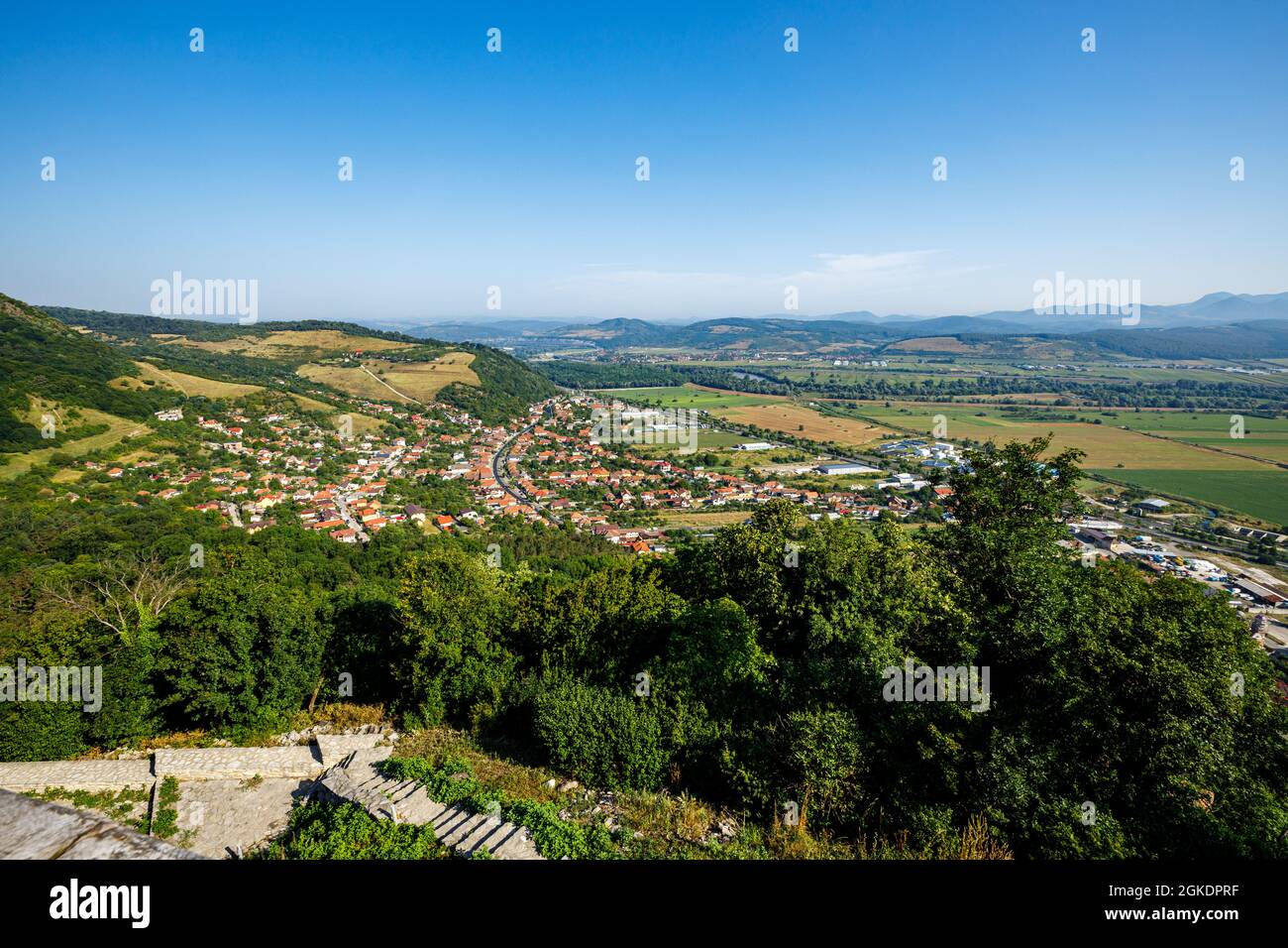 The city of Deva in Romania Stock Photo - Alamy