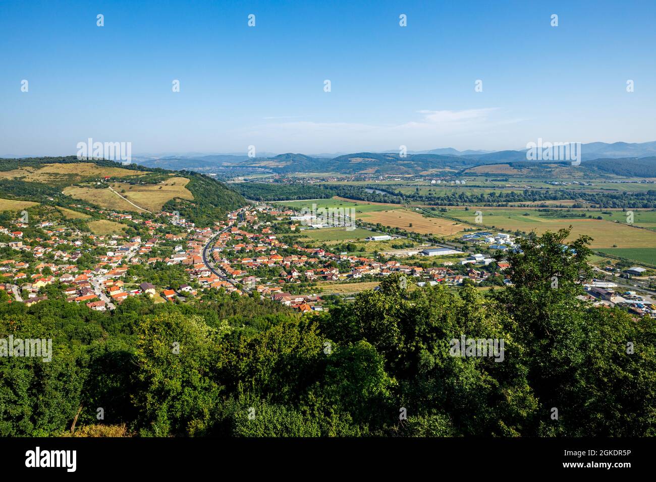 The city of Deva in Romania Stock Photo - Alamy