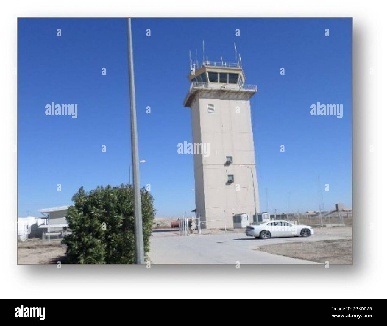 The control tower at Imam Ali Air Base Iraq. The tower is being ...