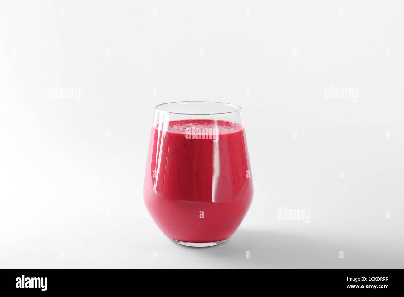 Fresh smoothie on white background Stock Photo - Alamy