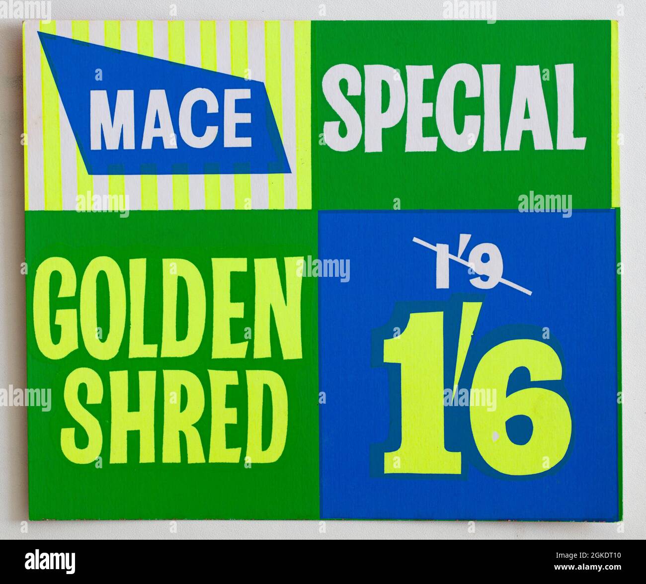 Vintage 1960s Mace Shop Price Display Card - Golden Shred Marmalade ...