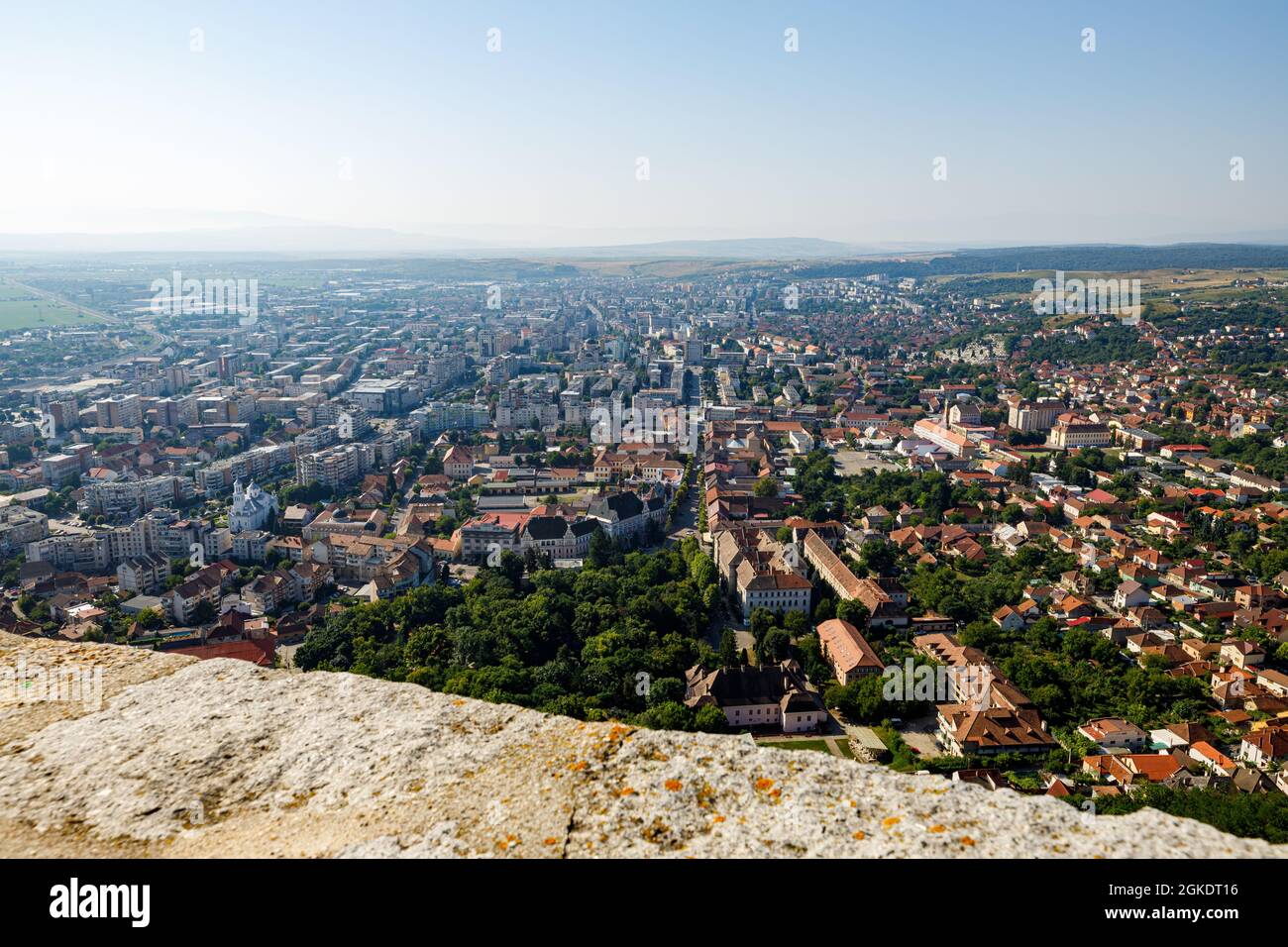 The city of Deva in Romania Stock Photo - Alamy