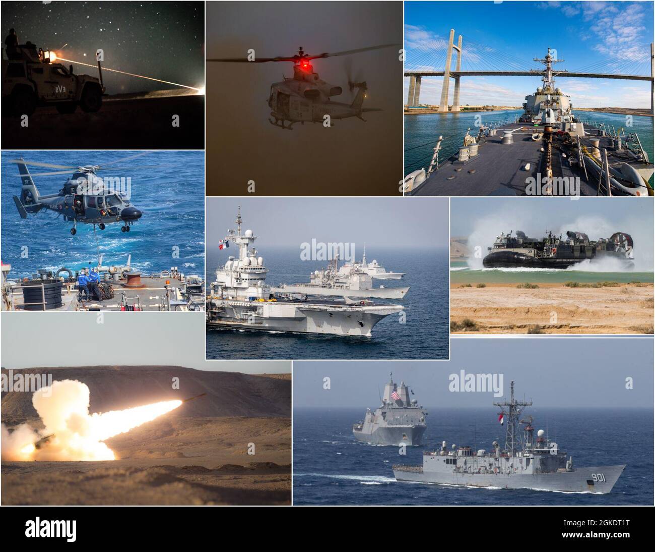 Surface, amphibious, ground and air assets from 5 countries ...