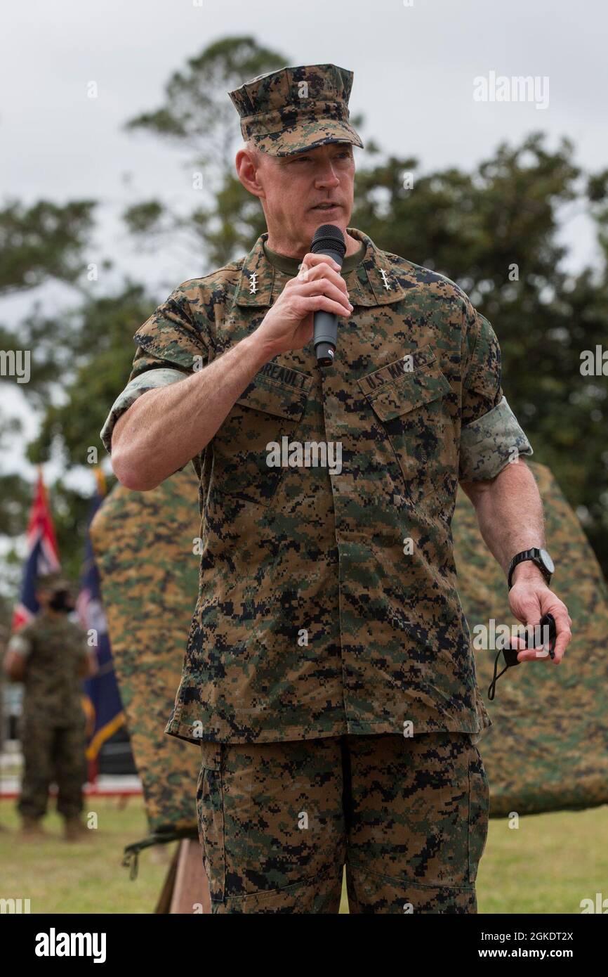 U.S. Marine Corps Lt. Gen. Brian D. Beaudreault, the commanding general ...