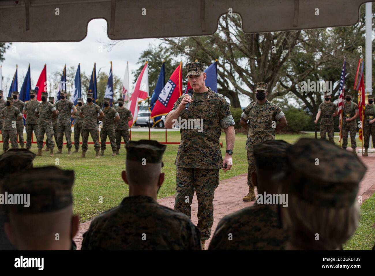 U.S. Marine Corps Lt. Gen. Brian D. Beaudreault, the commanding general ...