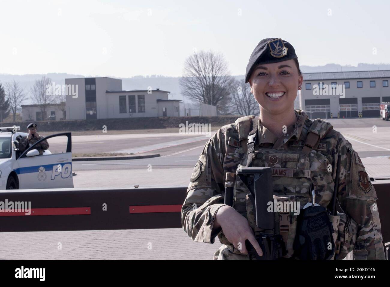 U.S. Air Force Tech. Sgt. Samantha Williams, 86th Security Forces Squadron standardization and ...