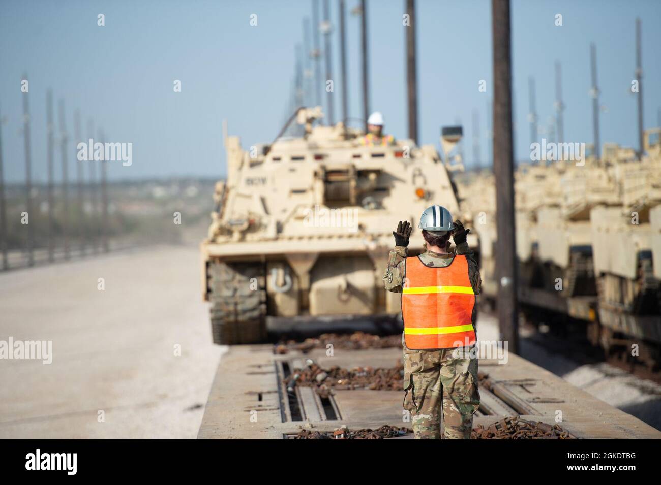 Guardsmen with the 278th Armored Cavalry Regiment work to relocate M1A1 ...