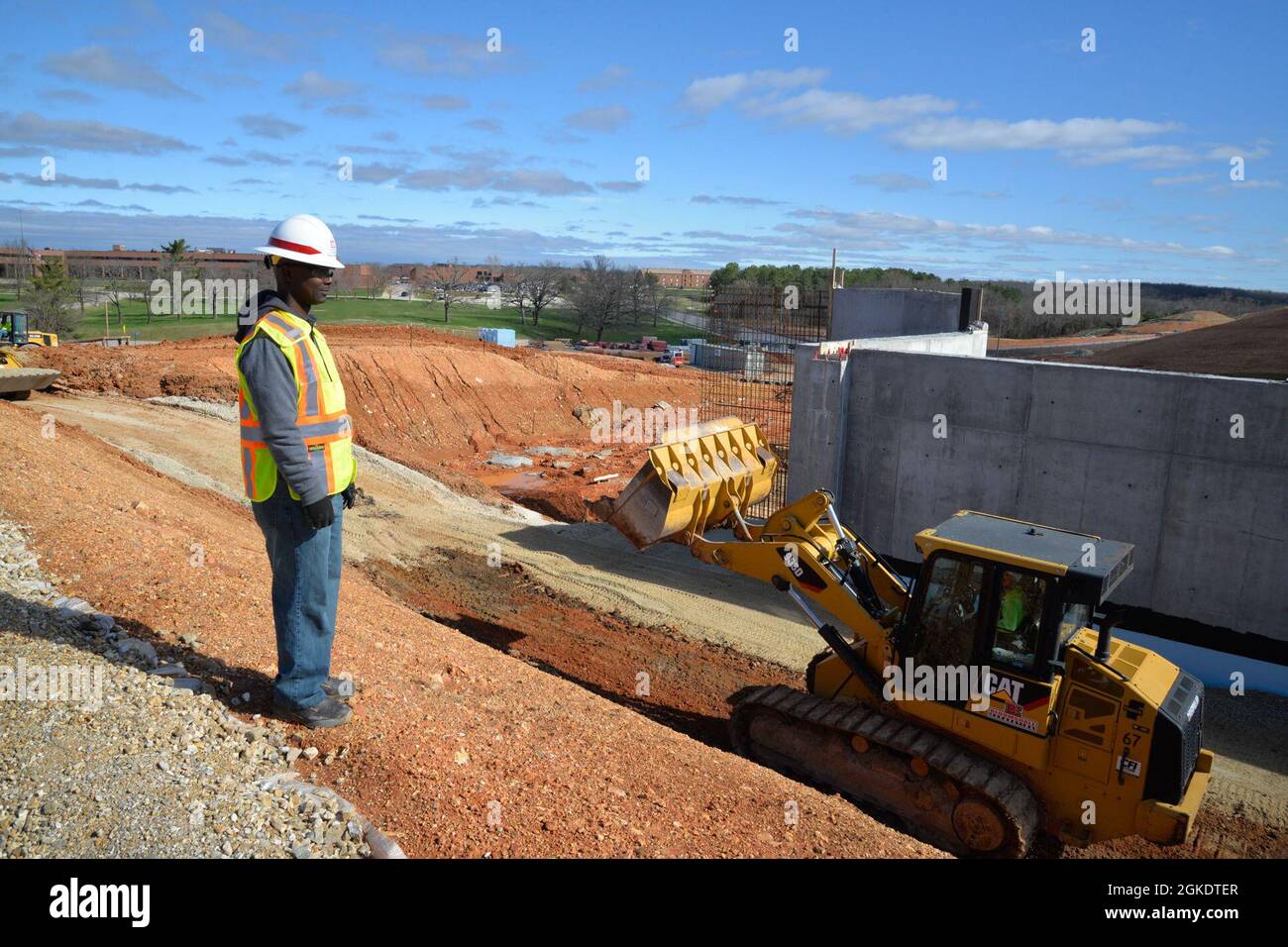 Sgt. 1st Class Abu Sesay, a senior construction supervisor assigned to ...