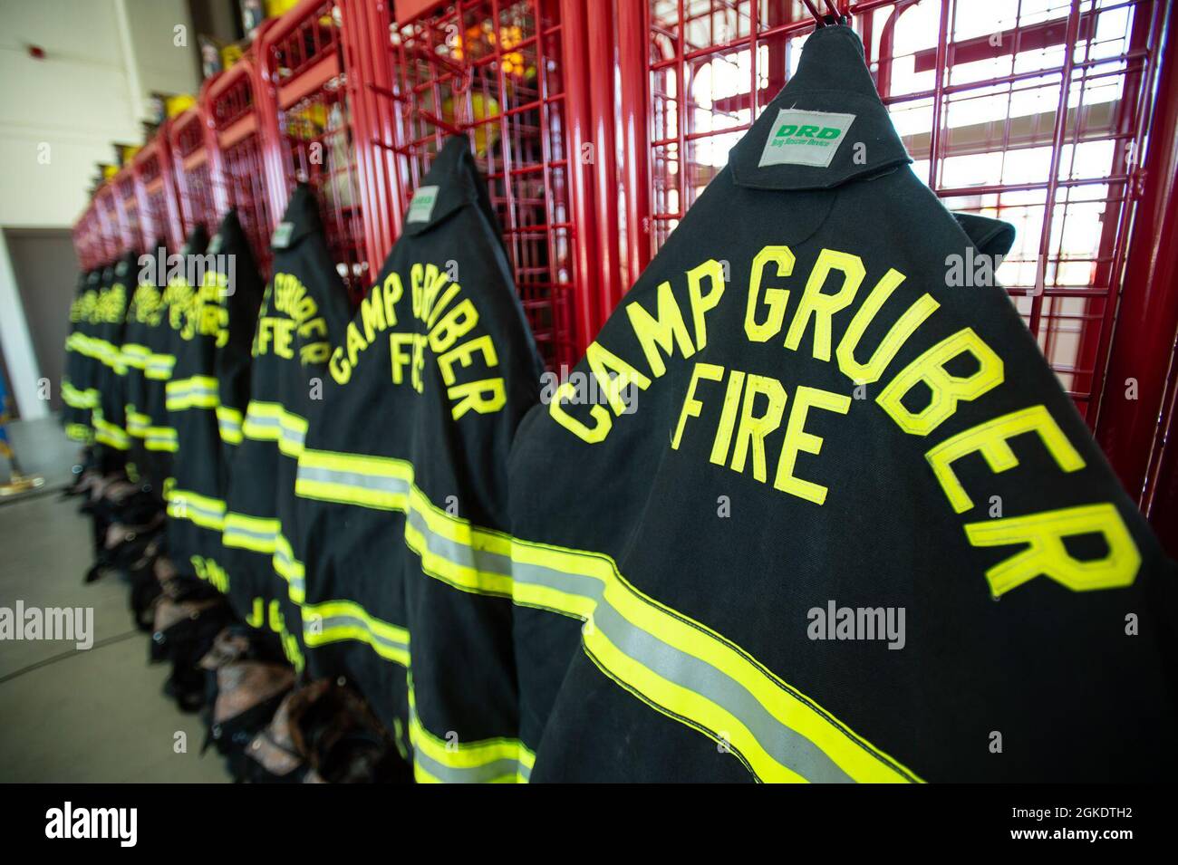 Fire fighting gear is staged for easy access inside the newly opened ...