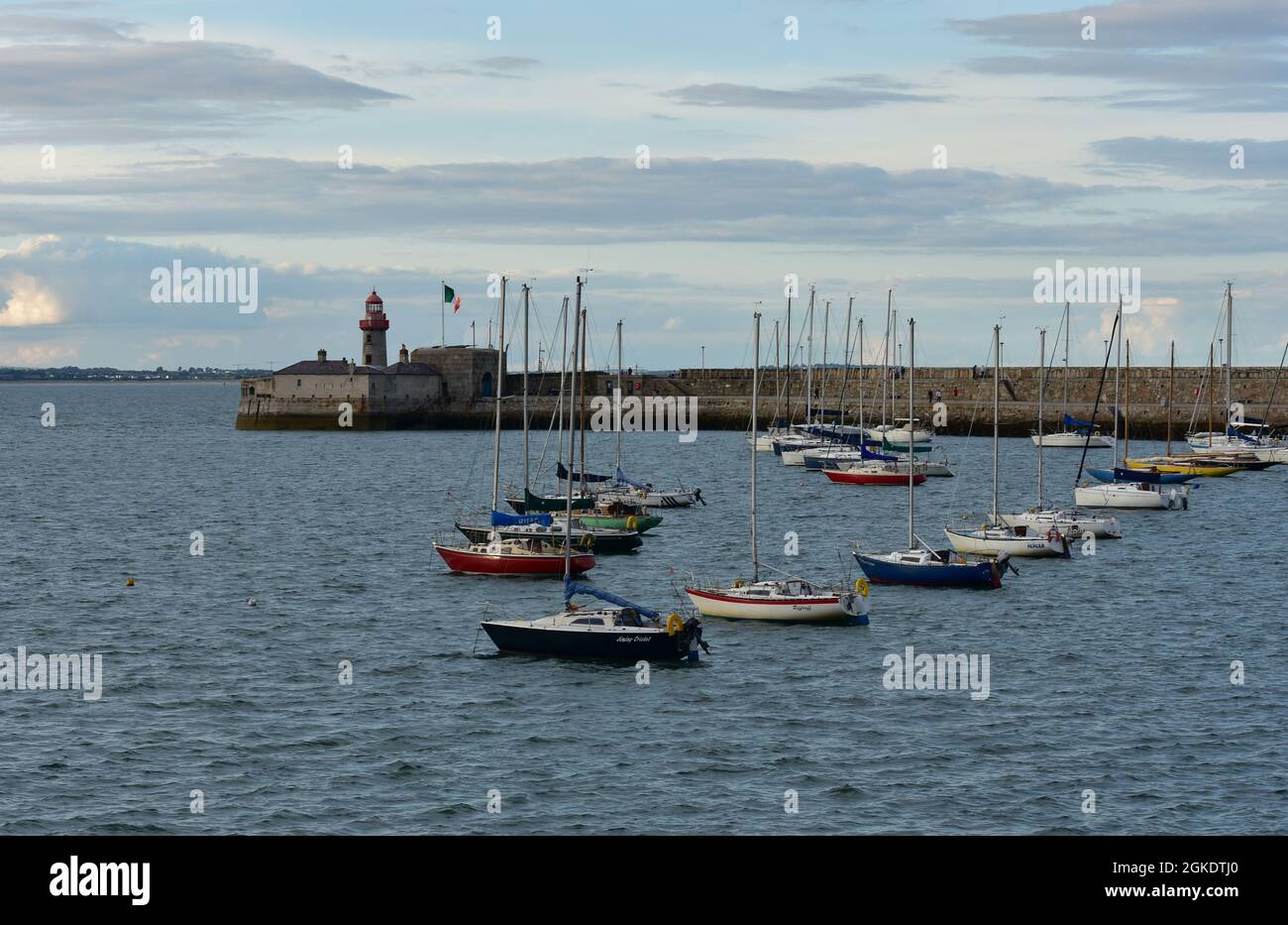 Moored boats, Dun Laoghaire, Dunleary, Harbour, Ireland Stock Photo - Alamy