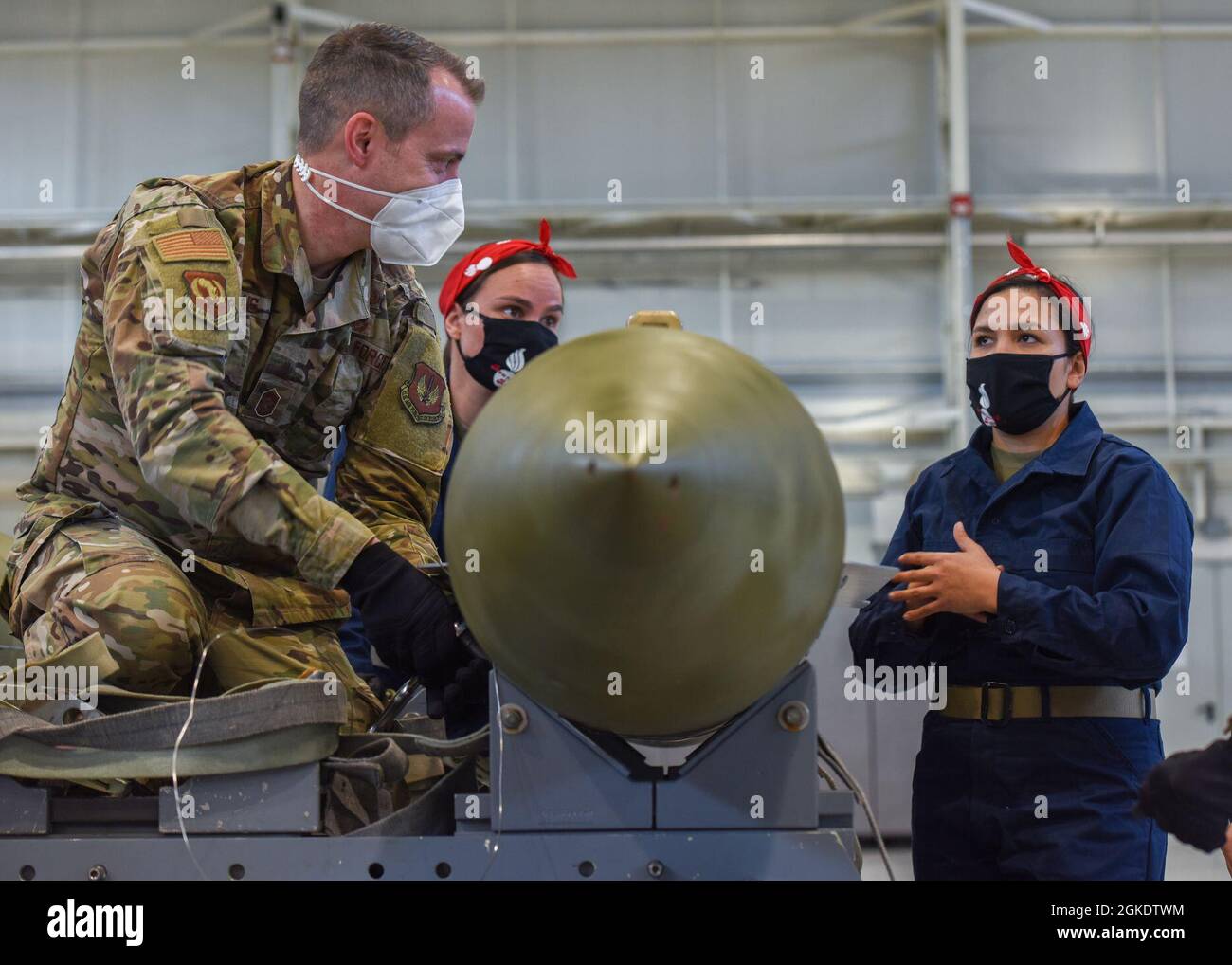 Chief Master Sgt. Brion P. Blais, left, U.S. Air Forces in Europe and Air Forces Africa command ...