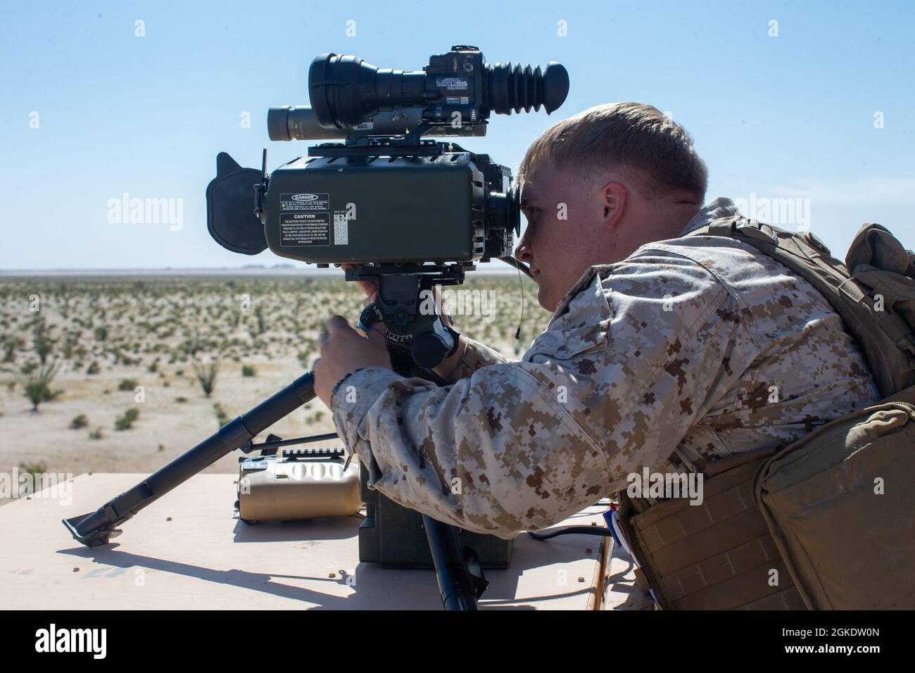 U.S. Marine Corps Sgt. Devon Hawkes, a fire support marine with ...