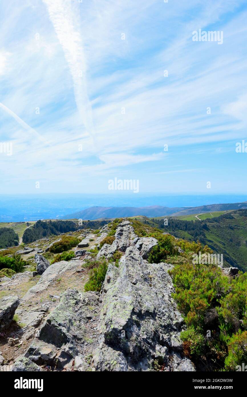 Beautiful background view from the mountain top Stock Photo - Alamy