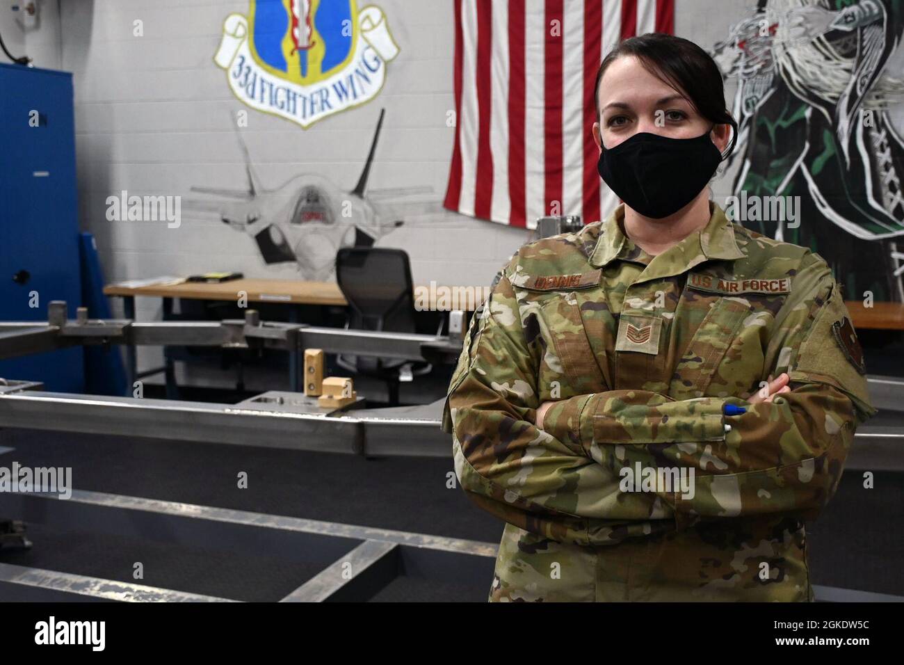 U.S. Air Force Tech. Sgt. Amanda Dennis, 33rd Maintenance Squadron egress section NCO in charge ...