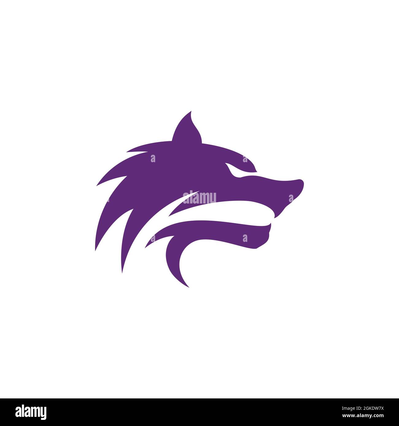 Howling wolf design hi-res stock photography and images - Alamy