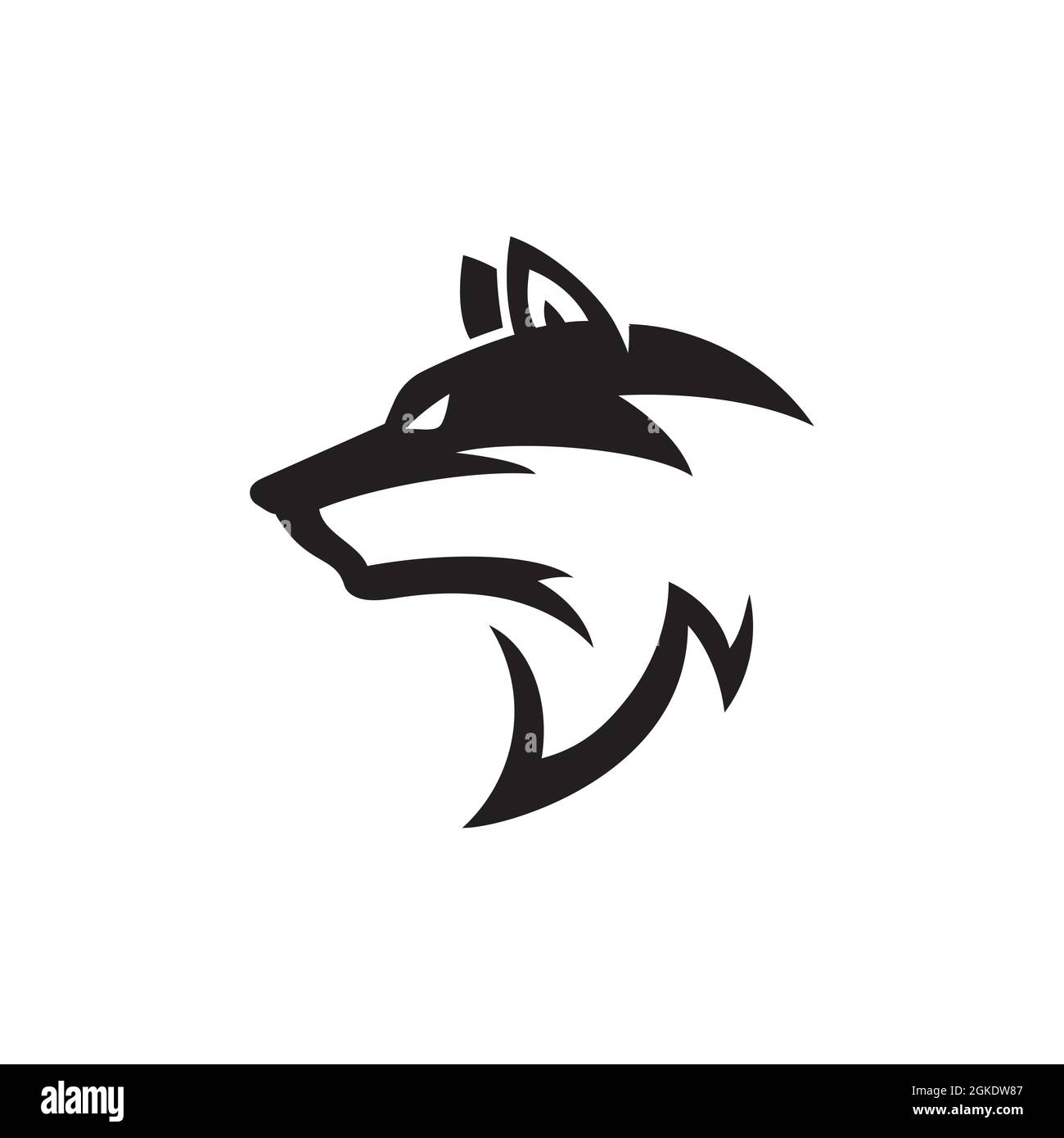 Howling wolf design hi-res stock photography and images - Alamy