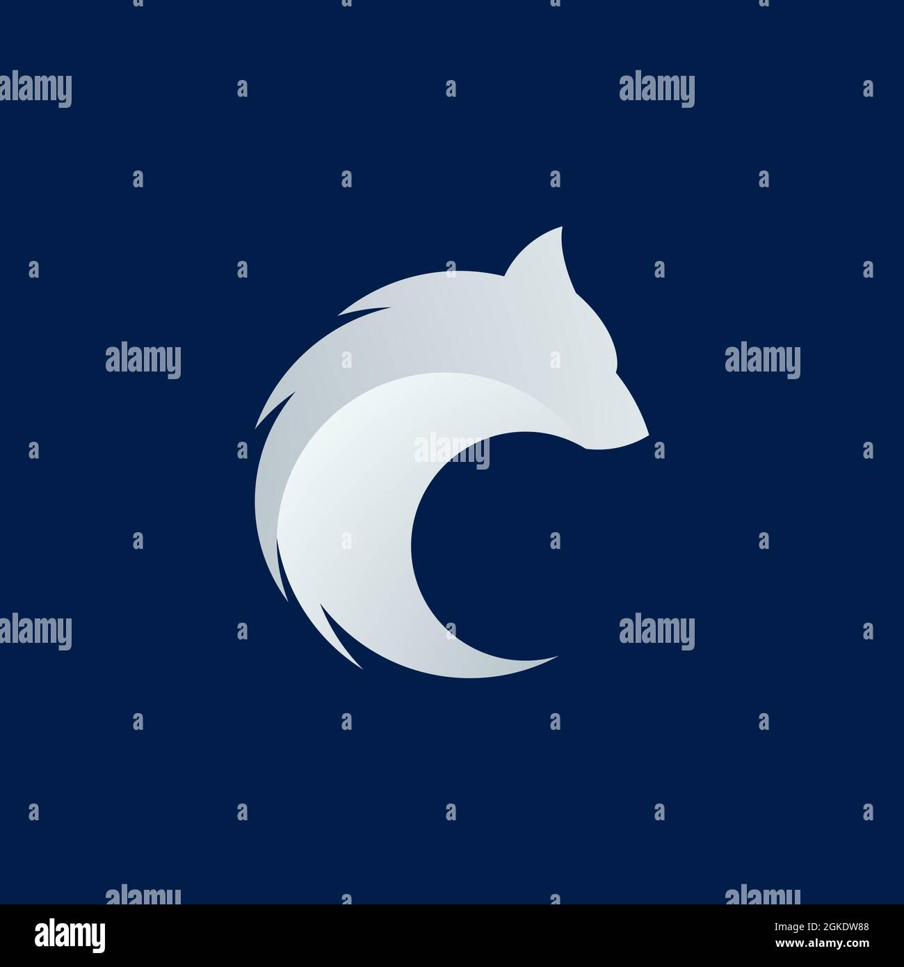 Howling wolf design hi-res stock photography and images - Alamy