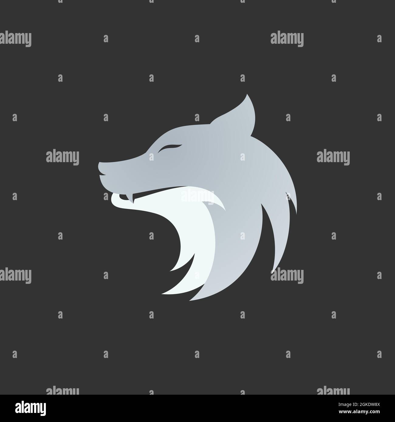 Howling wolf design hi-res stock photography and images - Alamy