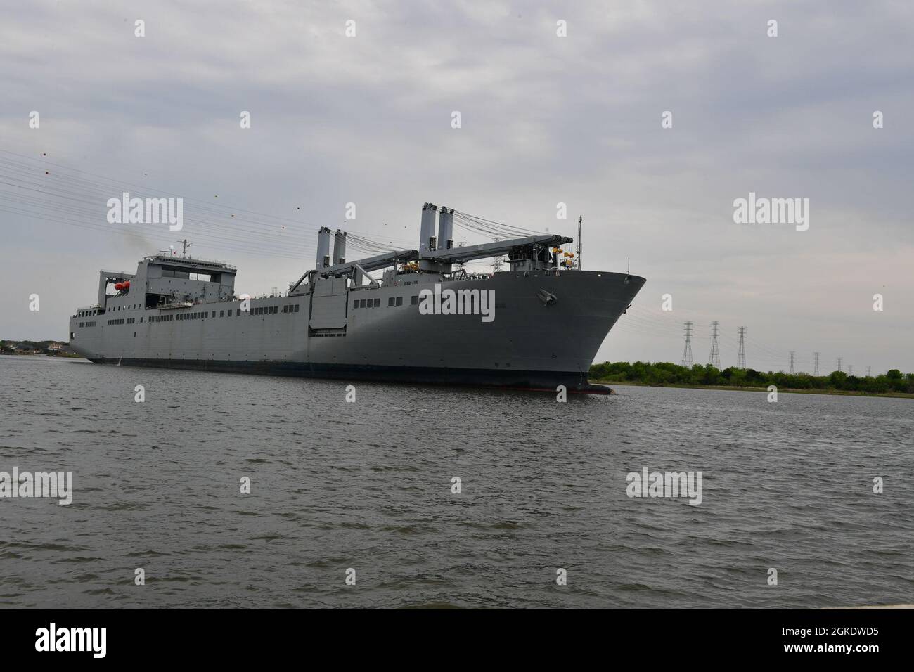 The U.S. Navy's Military Sealift Command's USNS Bob Hope arrives at the ...