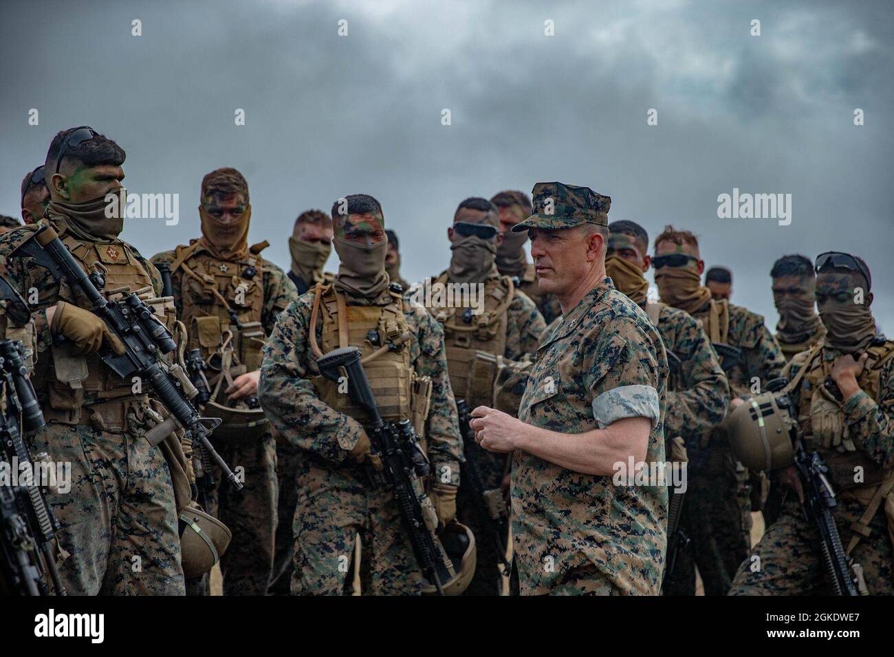 U.S. Marine Corps Maj. Gen. Frank L. Donovan, Commanding General of 2d ...