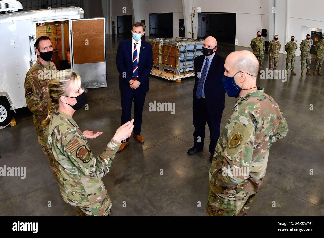 Lt. Col. Naomi Franchetti (front left), 649th Munitions Squadron ...
