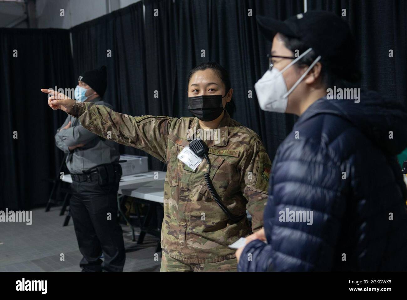 U.S. Air Force Senior Airman Can Liu, from Queens, New York, and a ...