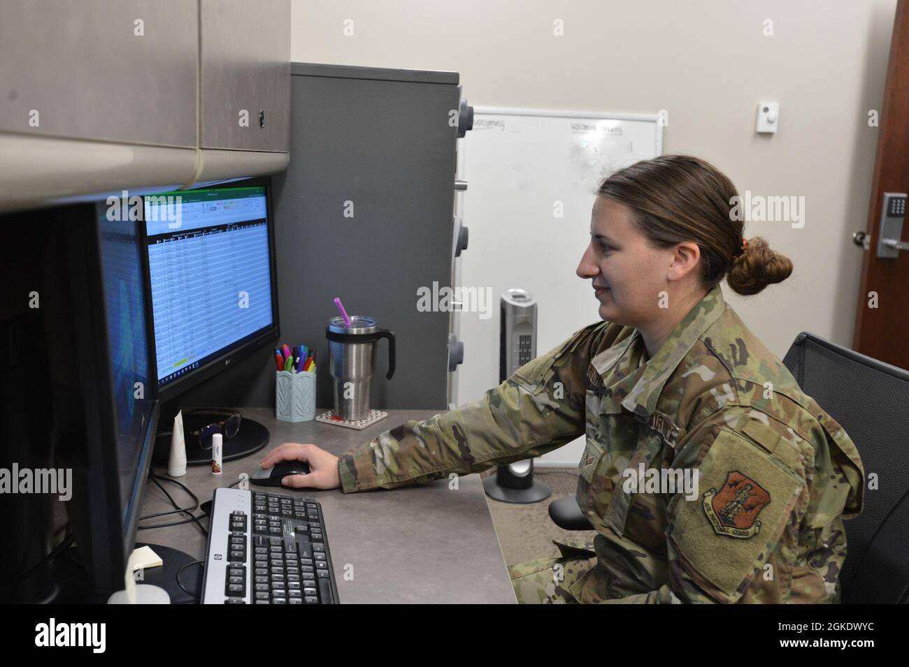 Senior Airman Riley Fischer, 155th Air Refueling Wing installation ...