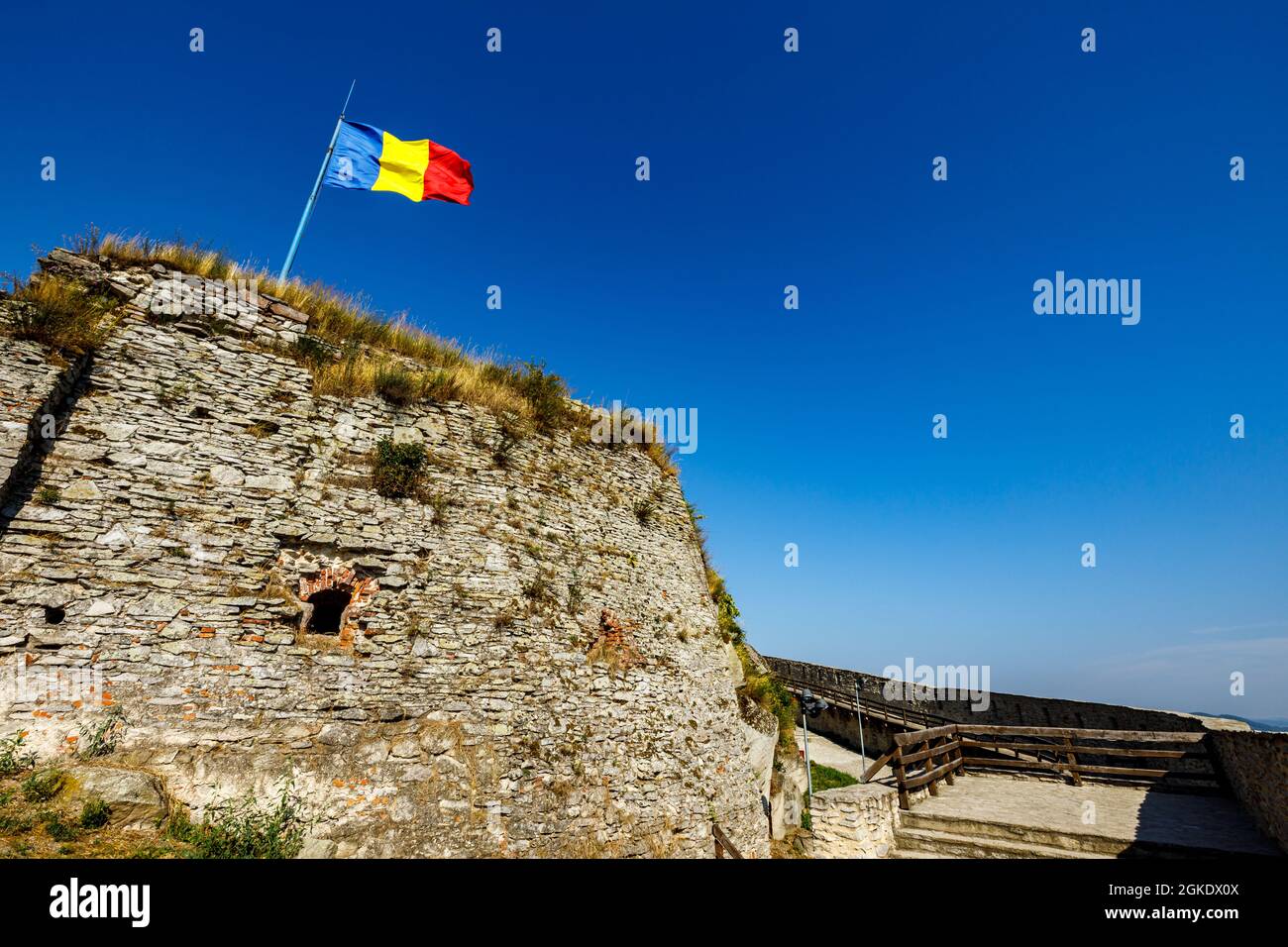 The Deva Castle in Romania Stock Photo - Alamy