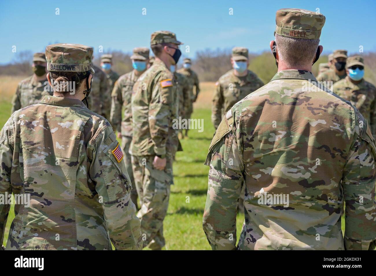 From left, U.S. Army Command Sgt. Maj. Dena Ballowe, Illinois National ...