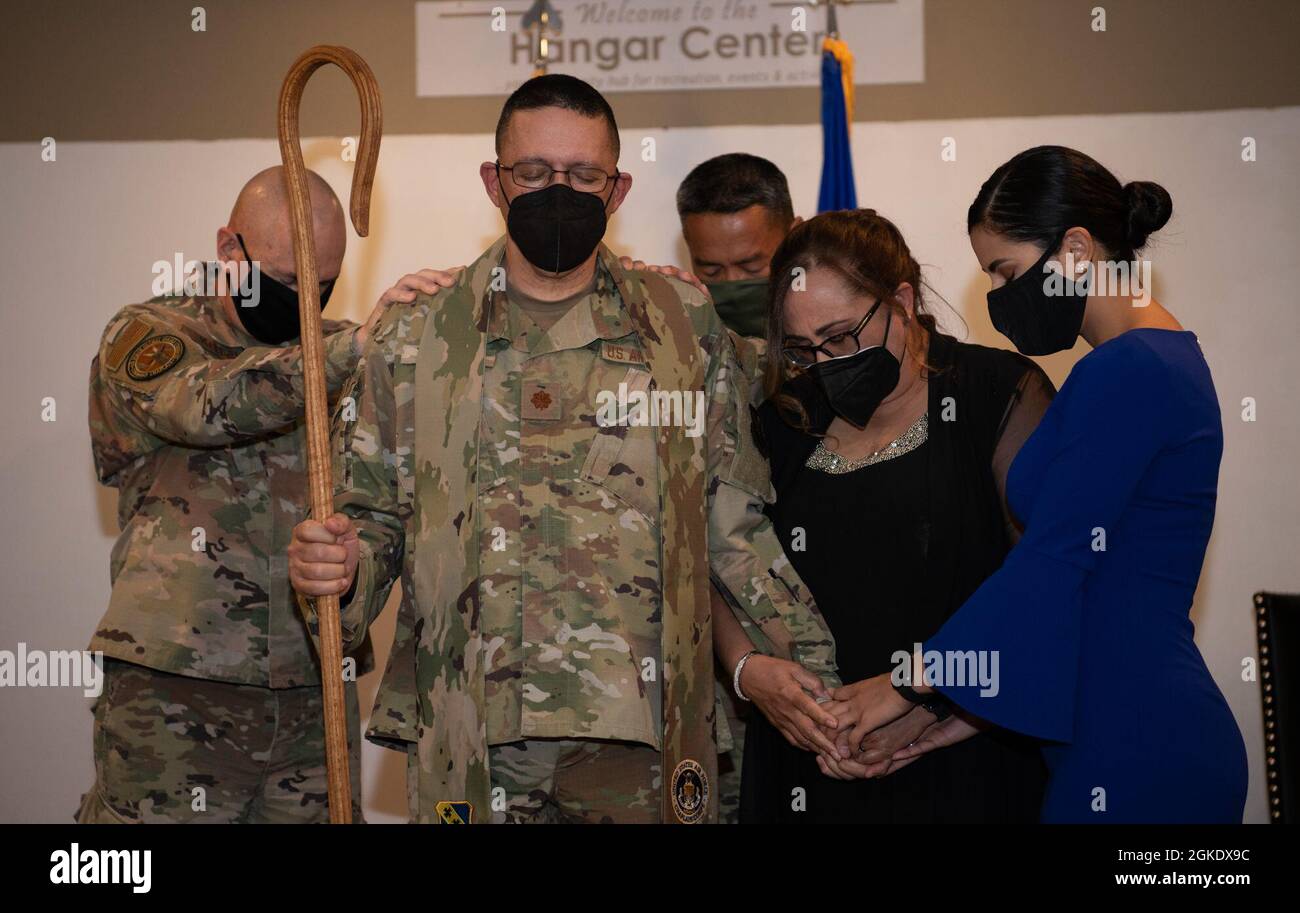 Chaplain (Maj.) Gabriel Rios, 7th Bomb Wing wing chaplain, middle ...