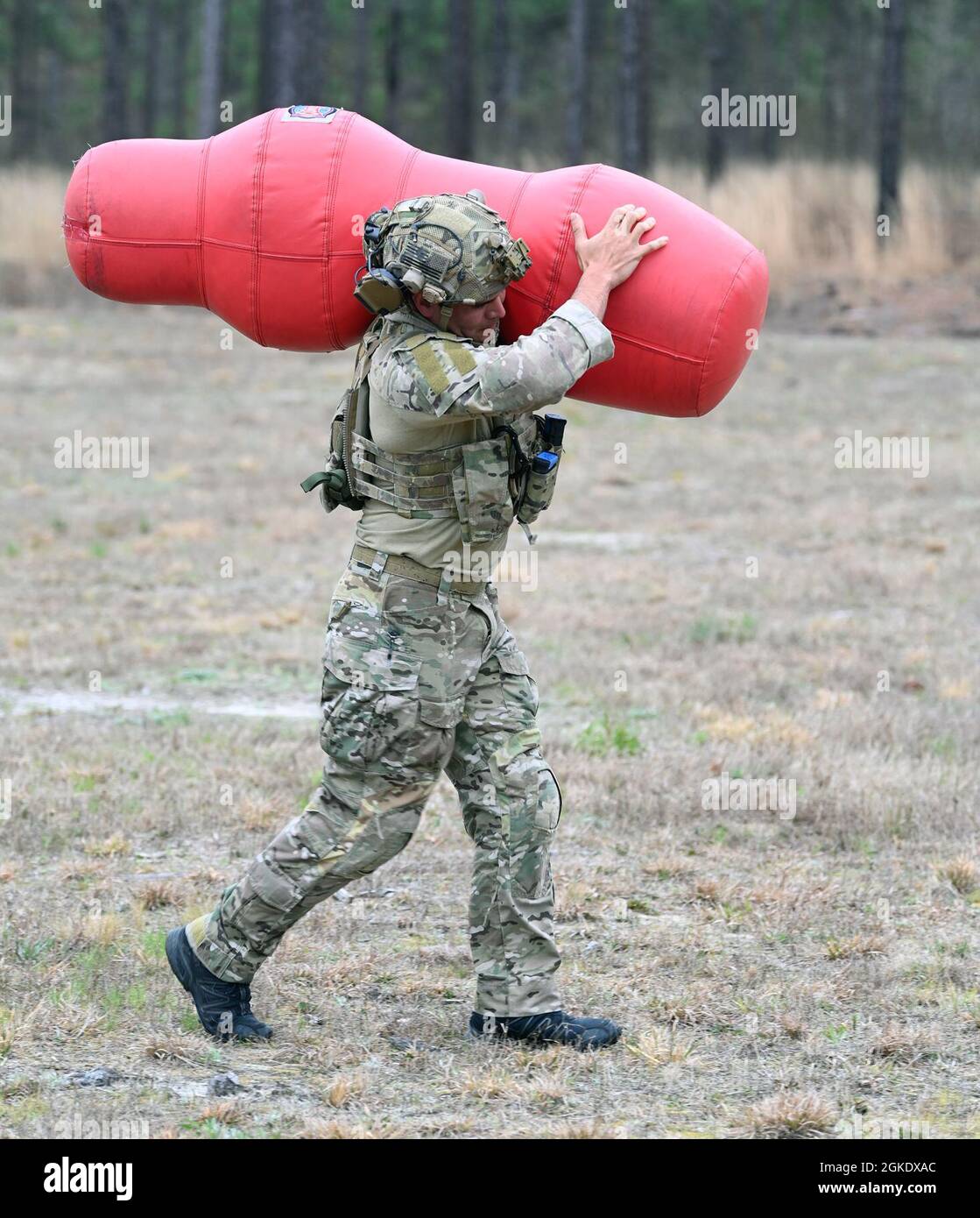 A competitor in the United States Army Special Operations Command Stock ...
