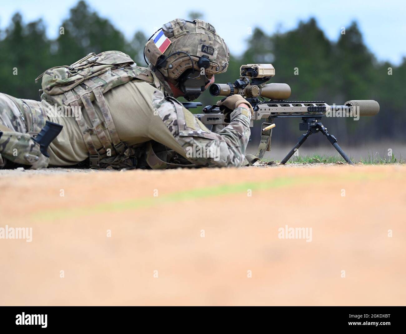 A competitor in the United States Army Special Operations Command Stock ...