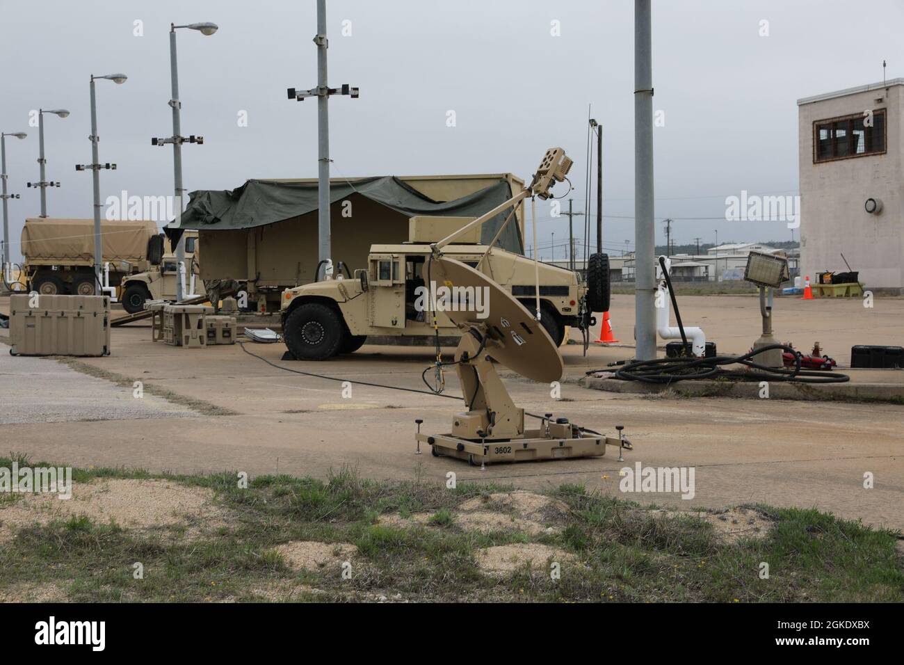 The Combat Service Support Very Small Aperture Terminal, stands alone ...