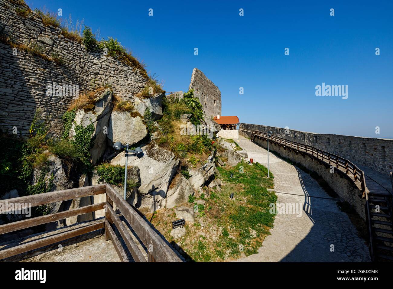 The Deva Castle in Romania Stock Photo - Alamy