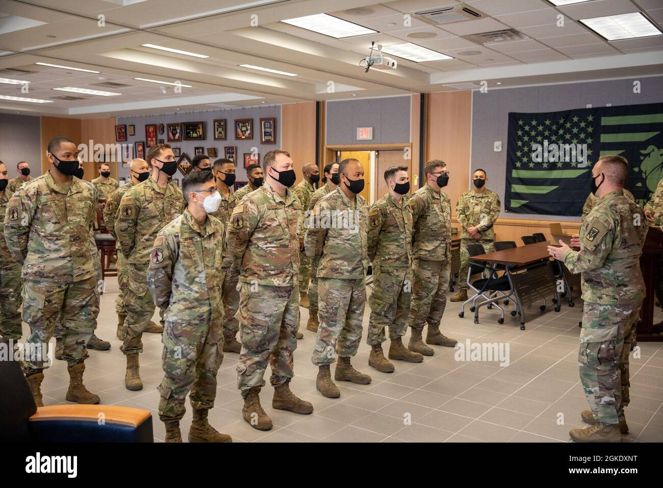 Lt. Col. Aaron Felter, 35th ADA Deputy Commanding Officer, recognized ...