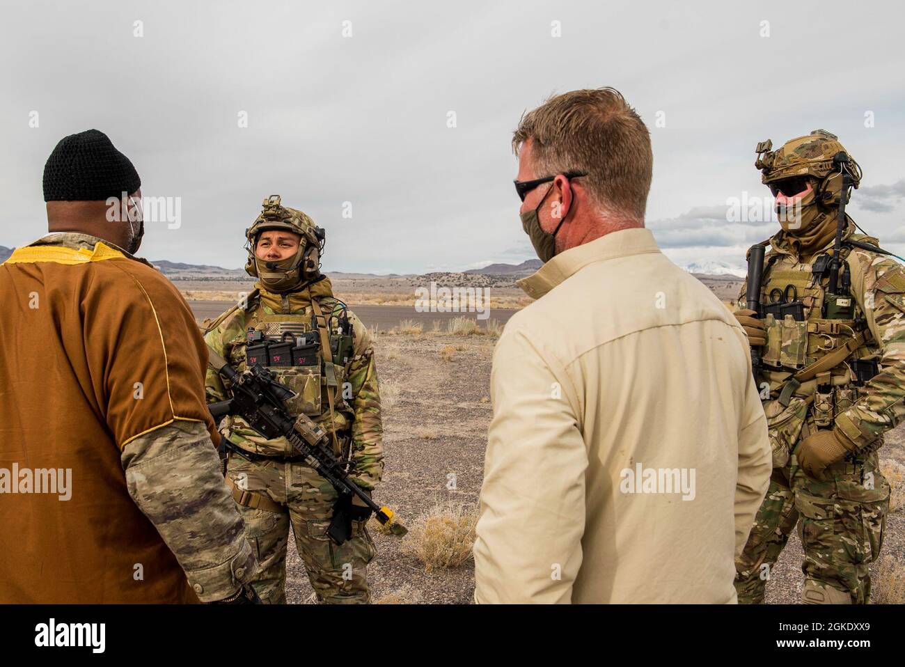 Deployed Aircraft Ground Response Element Airmen assigned to the 27th ...