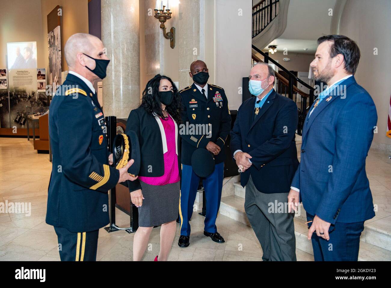 U.S. Army Maj. Gen. Omar Jones IV (left), commanding general, U.S. Army ...