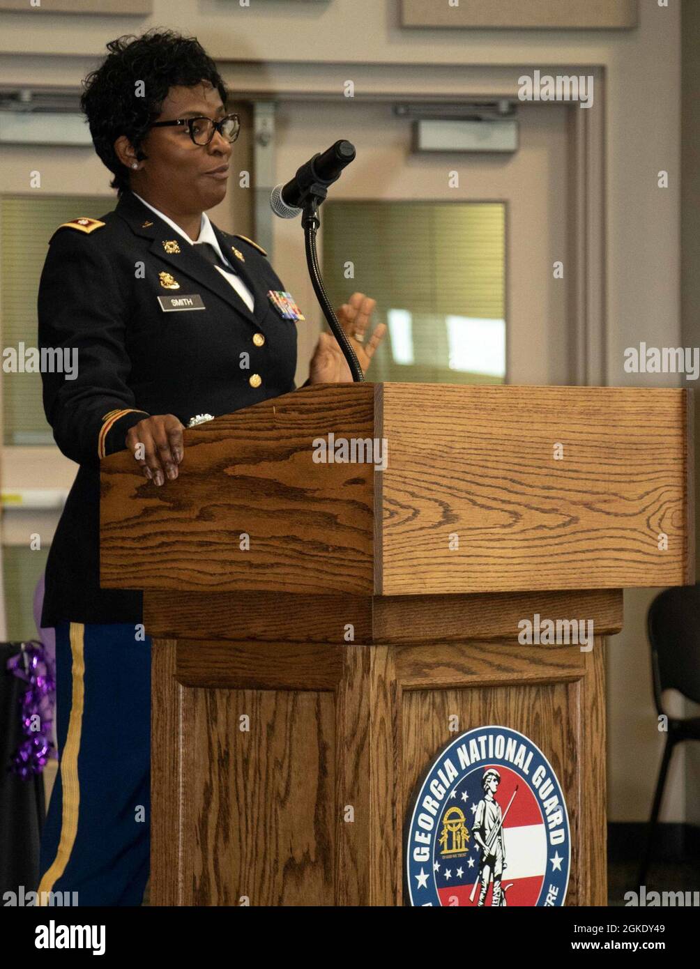 U.S. Army Lt. Col. Alice Hampton-Smith, battalion commander of the ...