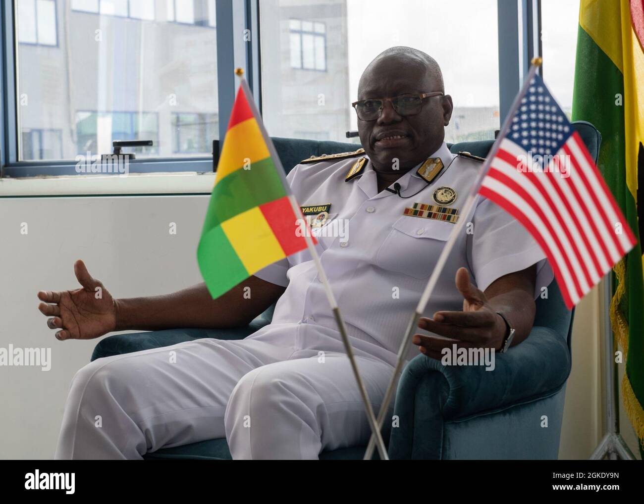 210325-N-TI693-1210 ACCRA, Ghana (March 25, 2021) Rear Adm. Issah ...