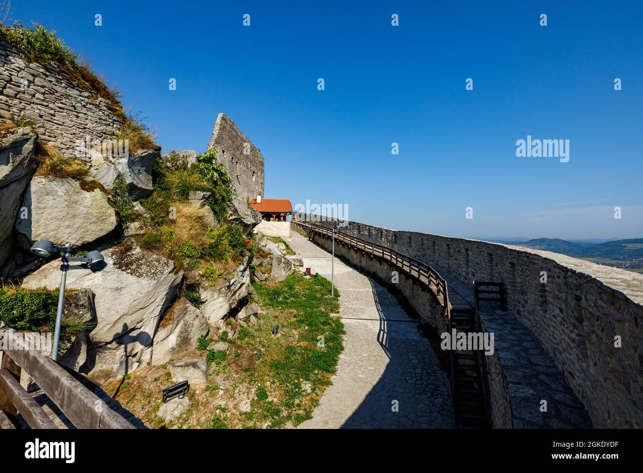 The Deva Castle in Romania Stock Photo - Alamy