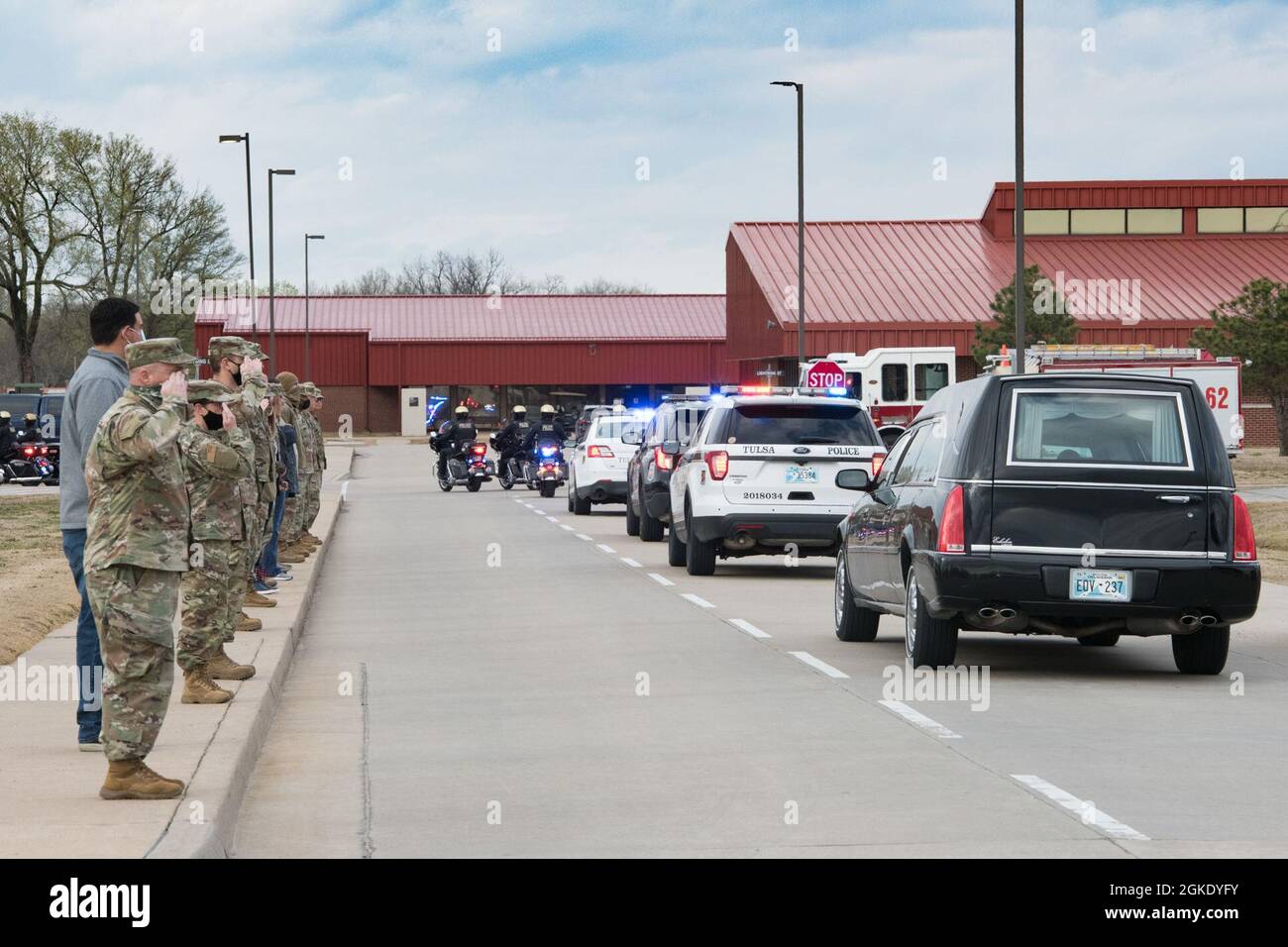 Members of the 138th Fighter Wing render a final salute to Lt. Col ...