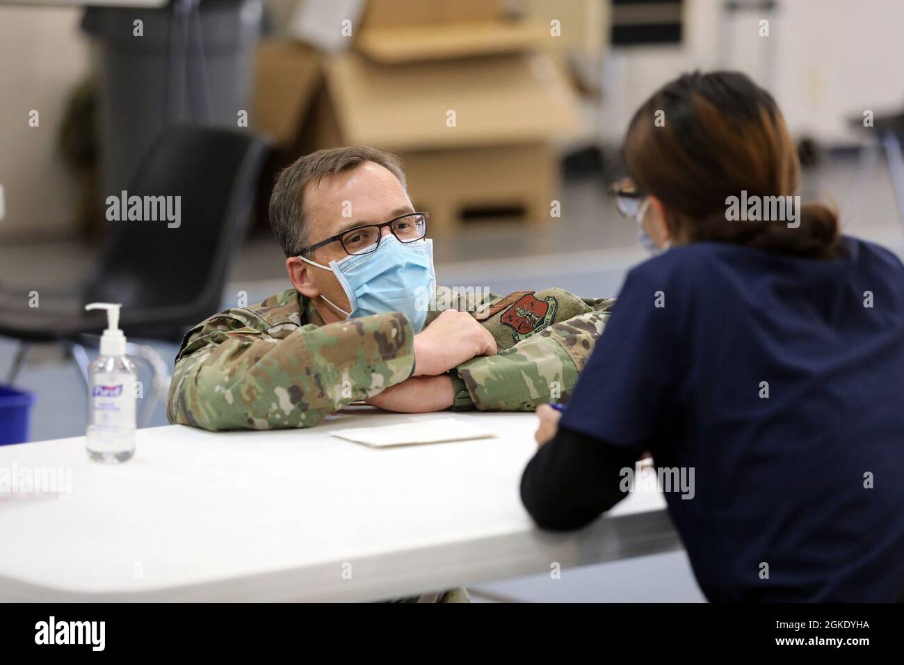 U.S. Air Force Maj. Ian Goodman, brigade surgeon for the 115th Regional ...