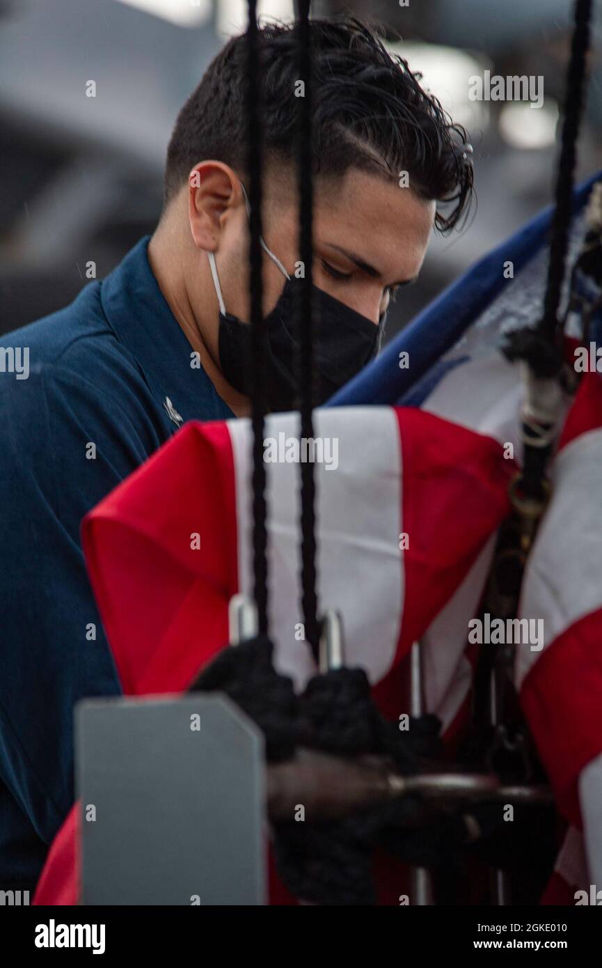 INDIAN OCEAN (March 25, 2021) – U.S. Navy Quartermaster 2nd Class ...