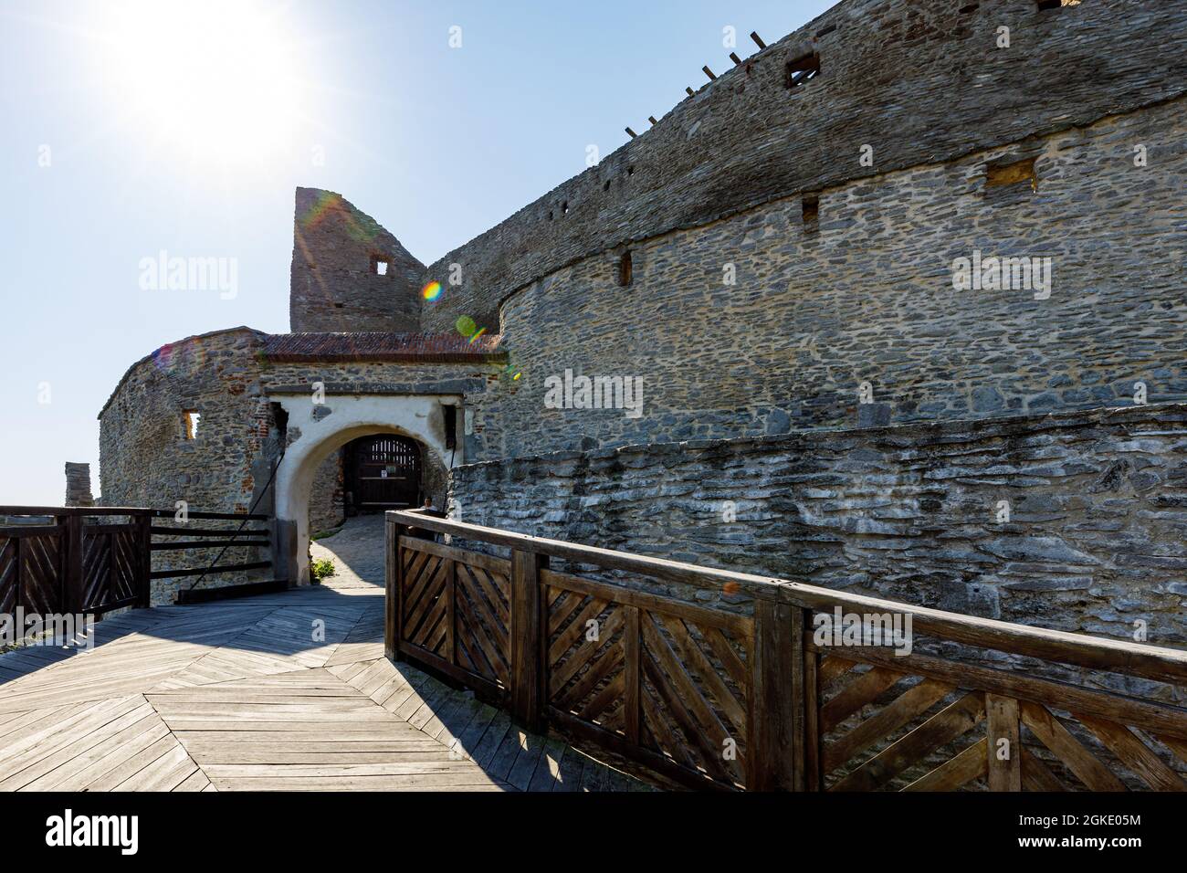 The Deva Castle in Romania Stock Photo - Alamy