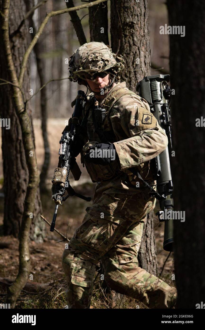 U.S. Army Sgt. Joseph Mercer, assigned to 1st Squadron, 91st Cavalry ...