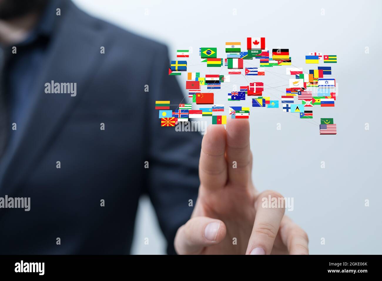 Global flags painting hi-res stock photography and images - Alamy