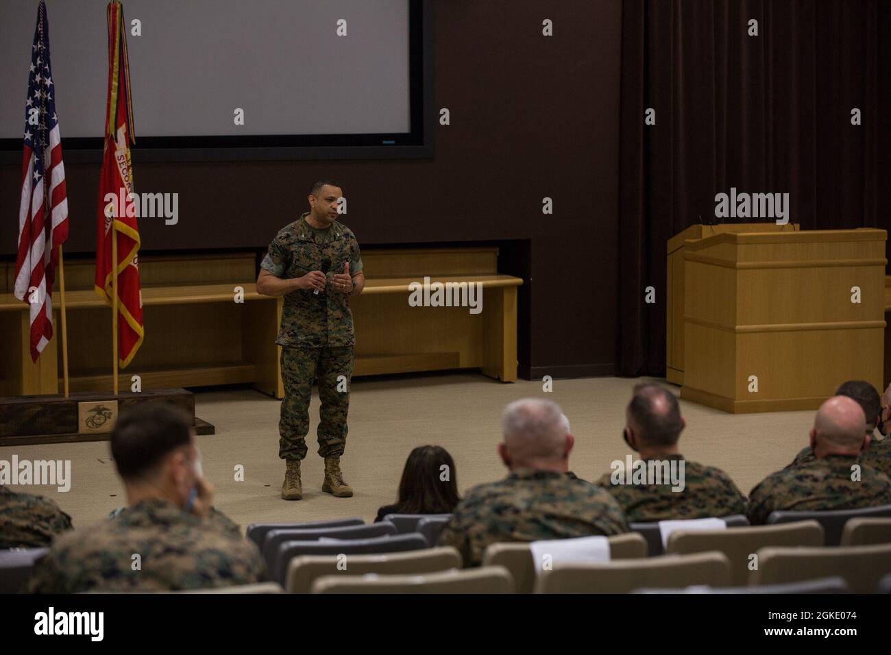 U.S. Marine Corps Col. David Everly, the incoming commanding officer of ...