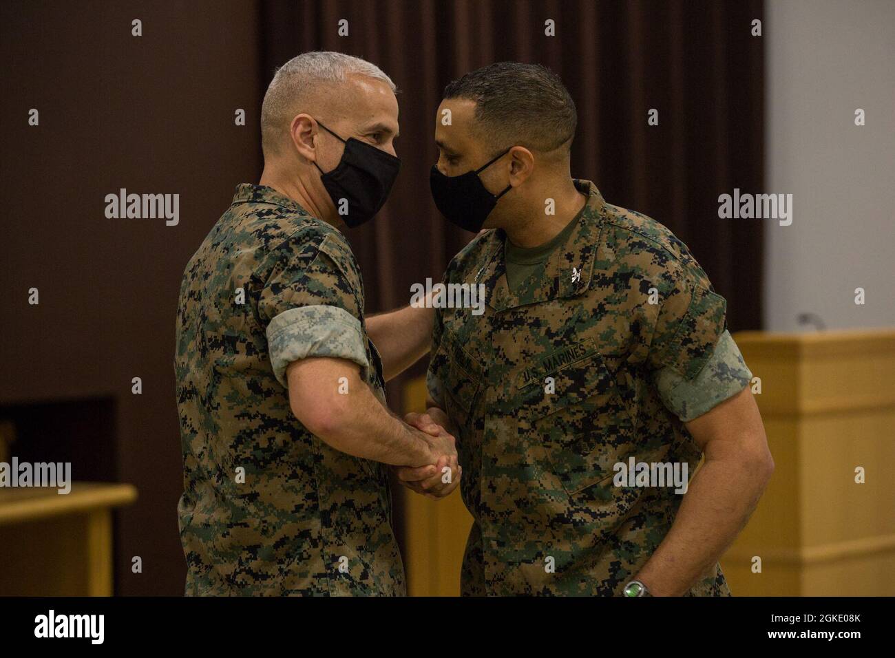 U.S. Marine Corps Brig. Gen. David L. Odom, outgoing commanding general ...