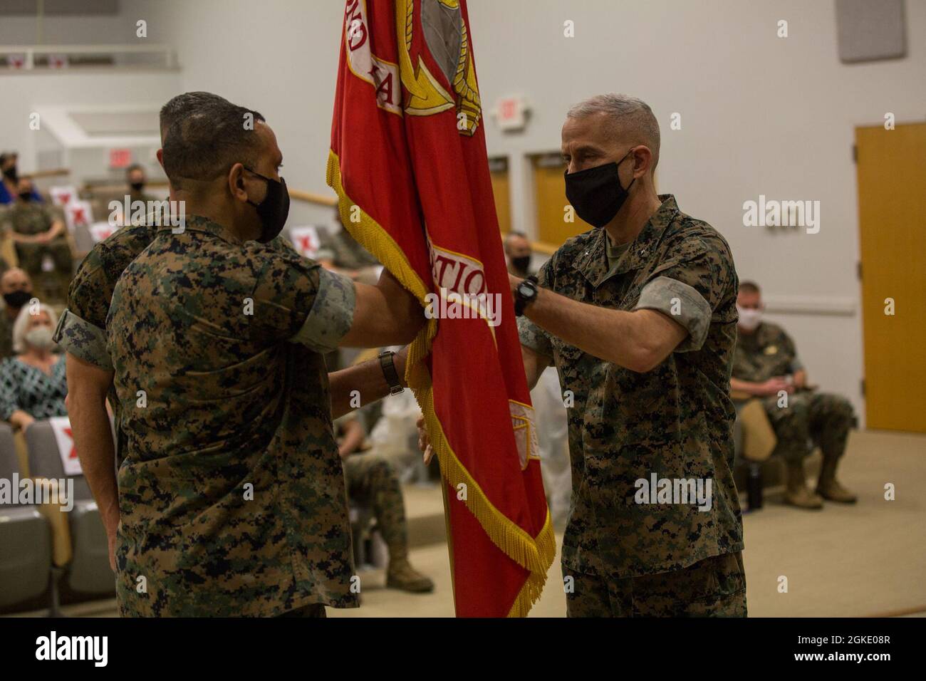 U.S. Marine Corps Brig. Gen. David L. Odom, outgoing commanding general ...
