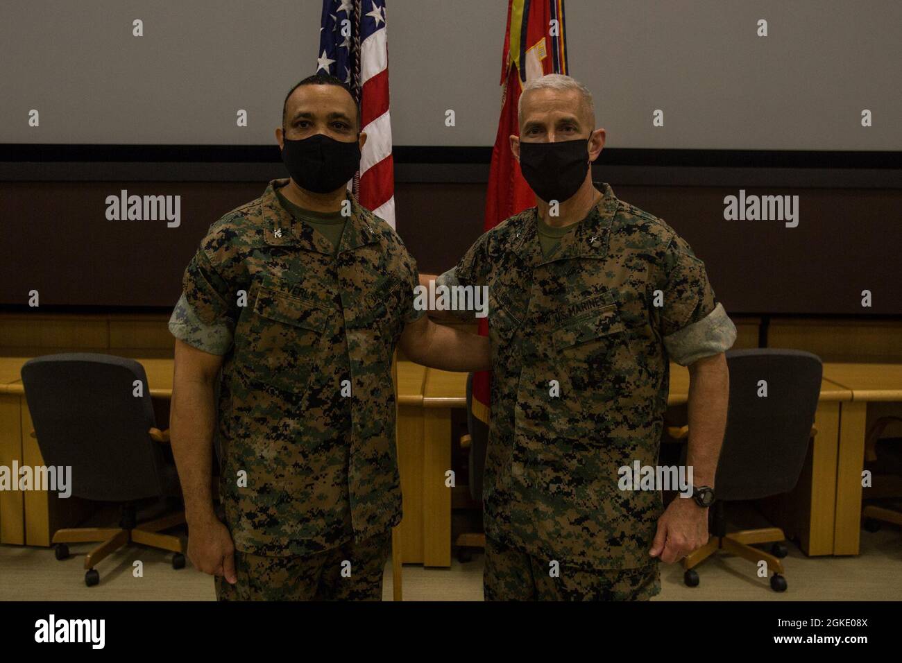 U.S. Marine Corps Brig. Gen. David L. Odom, outgoing commanding general ...